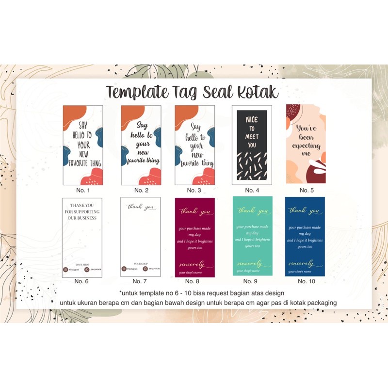 Jual Sticker box packaging seal tag CUSTOM dan MURAH Kotak pengaman ...