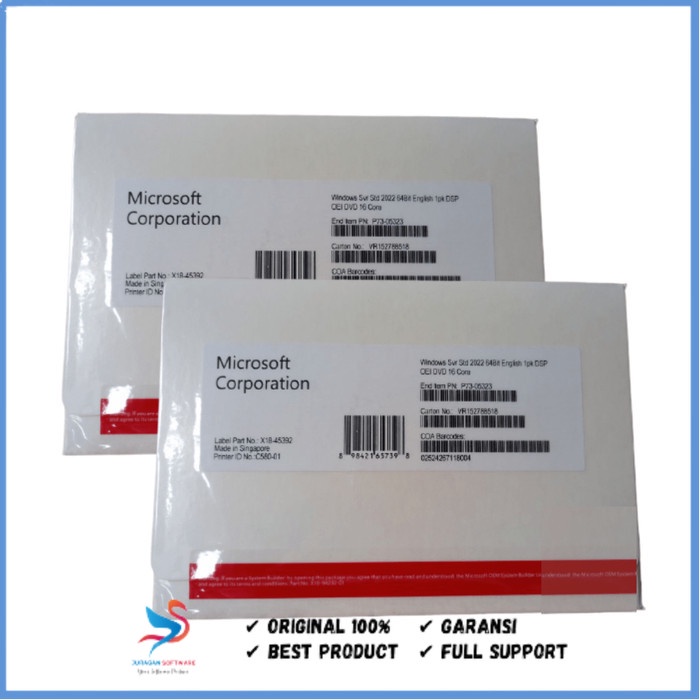 Jual Windows Server 2022 Standard 16 Core 5 CAL Fullpack | Shopee Indonesia