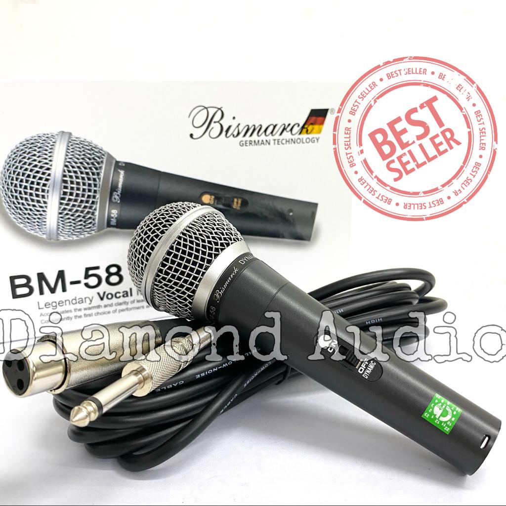 Jual Mikrofon Cable Bismarck Bm58 Dynamic Original Mic Kabel Bm 58 ...