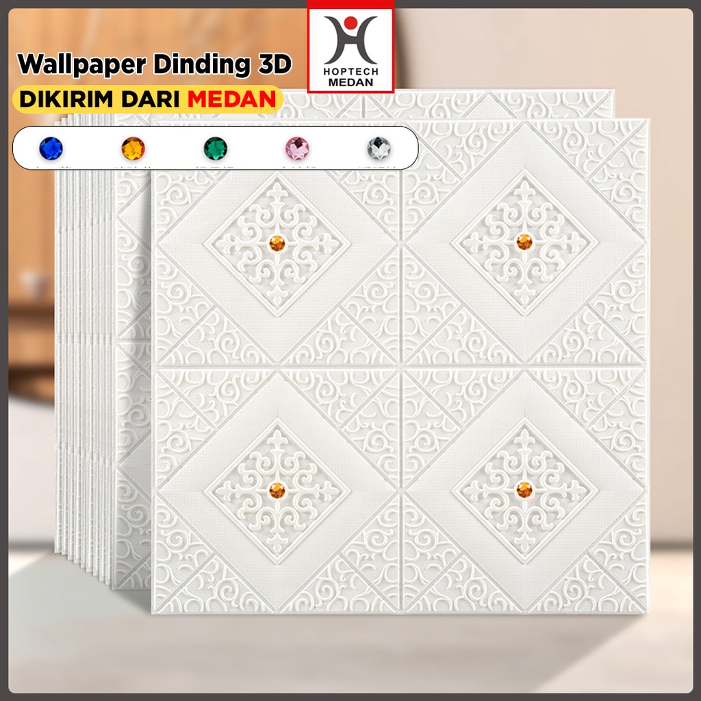 Jual Wallpaper 3DFOAM/Wapaper Dinding Motif Foam Batik High Quality ...