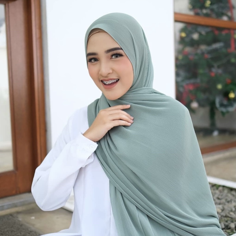 Jual SYARII PASHMINA PLISKET JUMBO BUTTONSCARVES non logo 200x80cm ...