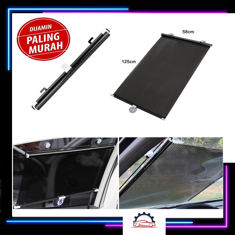 Jual Sunshield Mobil Roll Tabir Surya Sunshade Sun Shade Tirai Gulung ...