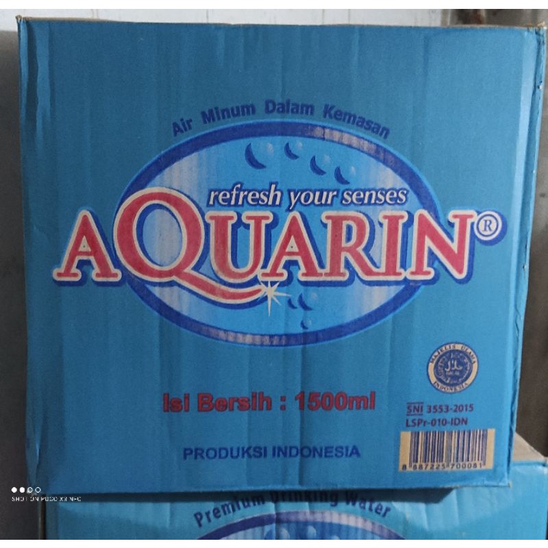 Jual AIR MINERAL AQUARIN 1500ML X12 BOTOL | Shopee Indonesia