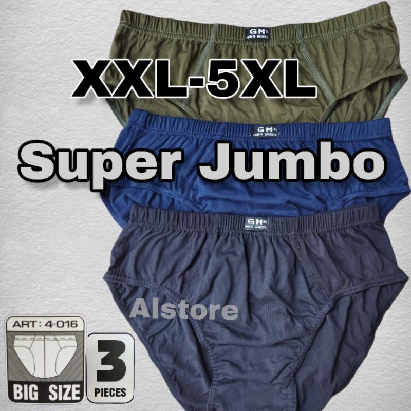 Jual CD Super Jumbo 3XL-5XL isi 3 pcs GM-ART 4-016.GM premium Bahan ...