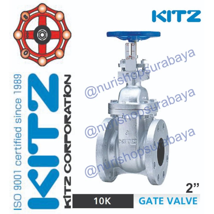 Jual Valve Putar / Gate Valve Kitz CAST IRON JIS 10K 2" / 2in / 2 inch | Shopee Indonesia