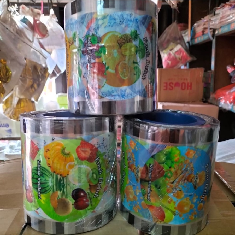 Jual PLASTIK LID CUP SEALER CUP POLOS KARTUN BUAH GSF PLASTIK SEAL ...