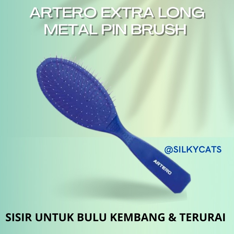 Jual ARTERO EXTRA LONG PIN BRUSH. sisir kucing untuk bulu kembang dan ...