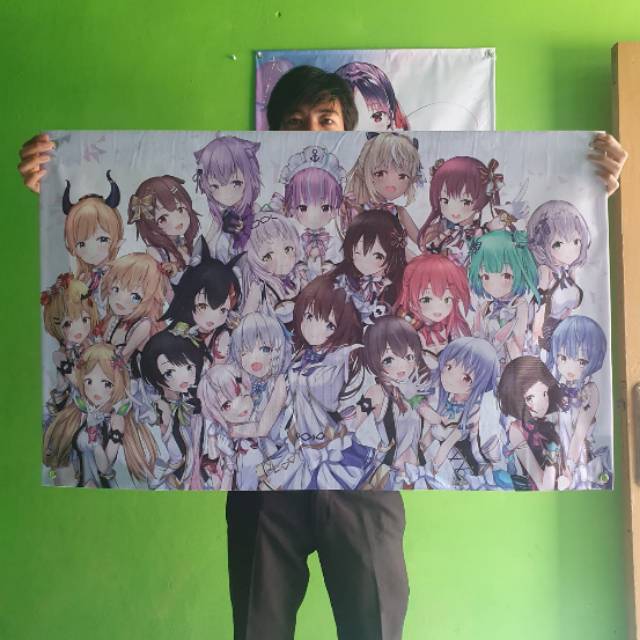 Jual Poster vtubers hololive, ukuran 1 meter | Shopee Indonesia