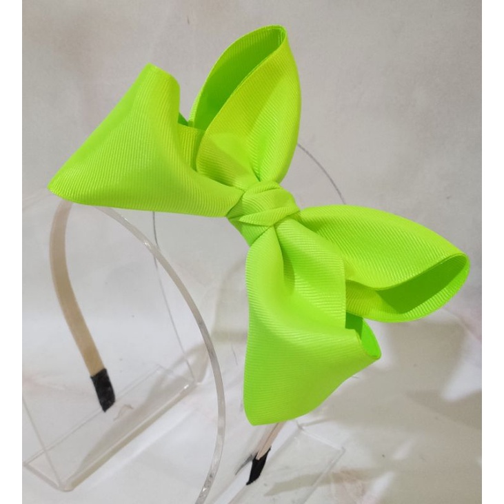 Jual bando pita neon/ hijau stabilo/ bando neon/ jepit neon/ jepit ...