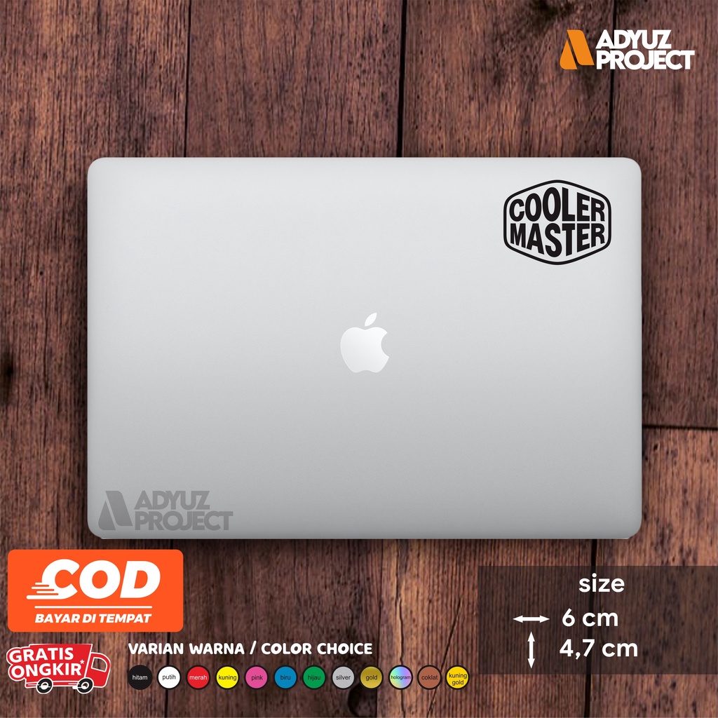 Jual COOLER MASTER Sticker Cutting Mcbook/Laptop HP Mobil Motor dan ...