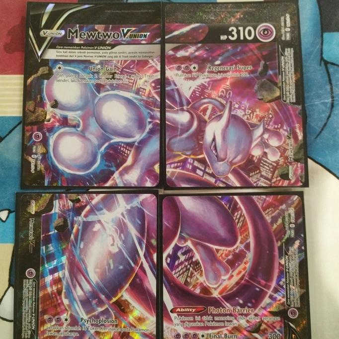 Jual :=:=:=:=] mewtwo v union tcg pokemon indonesia | Shopee Indonesia