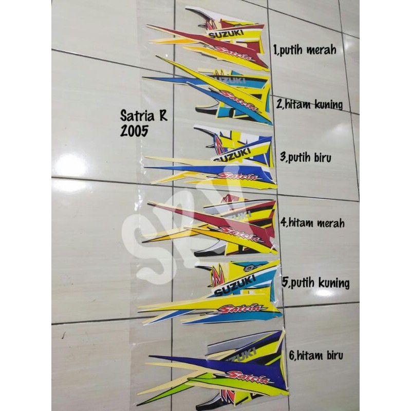 Jual STRIPING/STICKER SATRIA R TAHUN 2005 UNTUK MODEL STANDAR | Shopee ...