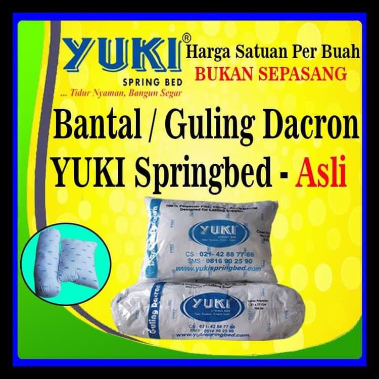 Jual COD BANTAL & GULING DACRON YUKI ASLI - RANDOM SATU KODE 1338 ...
