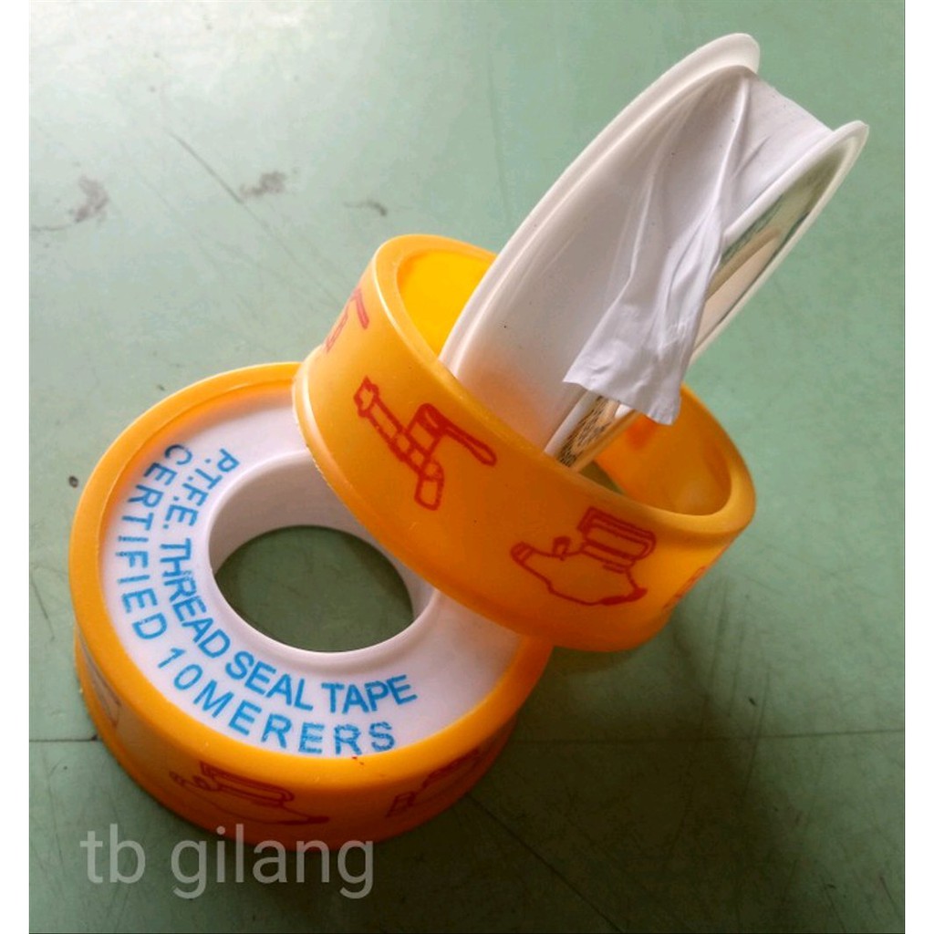 Jual Jual Sealtape 10meter perban lakban putih drat keran Terlaris ...