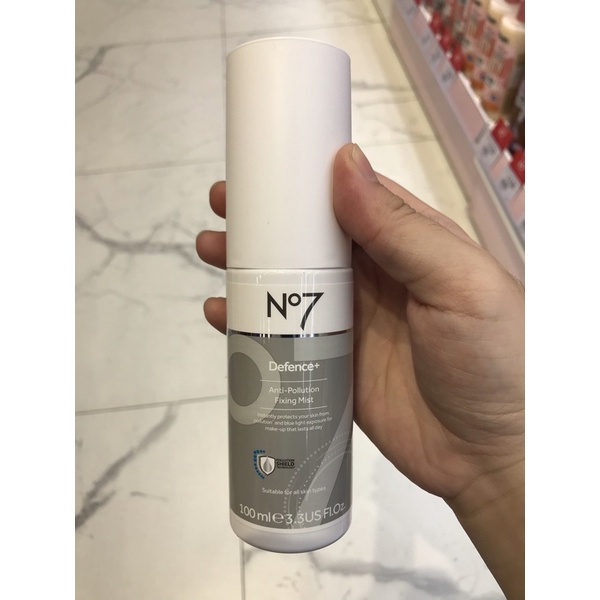 Jual No7 No 7 Defence Plus Anti Pollution Fixing mist Wajah 100ml ...