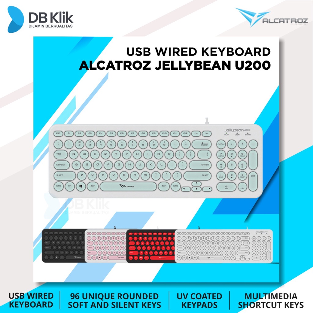 Jual Keyboard Alcatroz JellyBean U200 USB Wired - Alcatroz Jellybean U ...