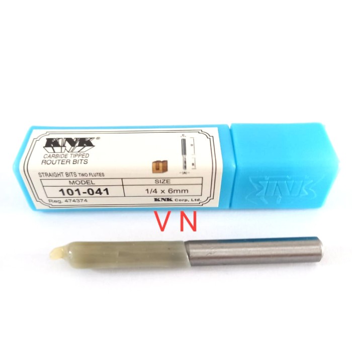 Jual Mata Router/Profil Lurus 6 mm 1 Pisau/Straight Bit 101-041 Merk ...