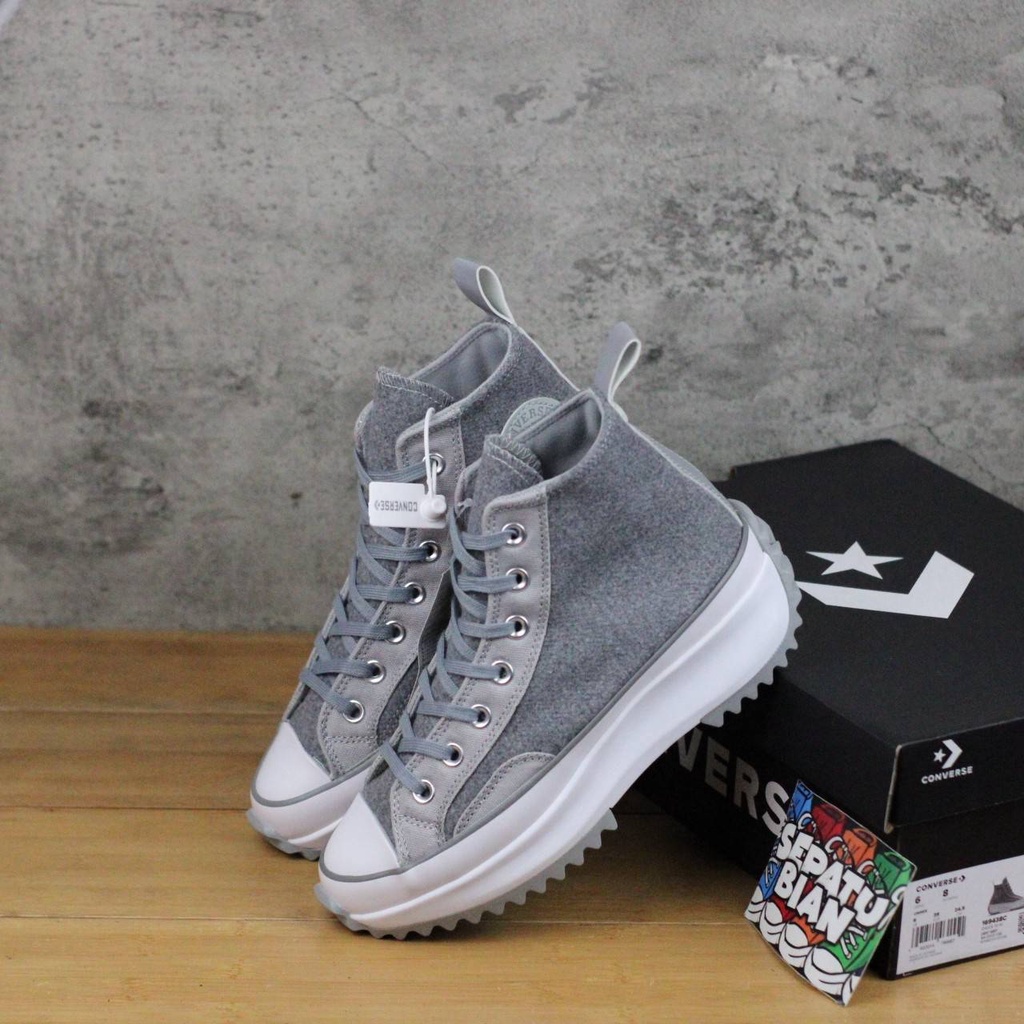 Jual Sepatu CONVERSE Run Star Hike Lugged JWA Ash Stone Silver White ...