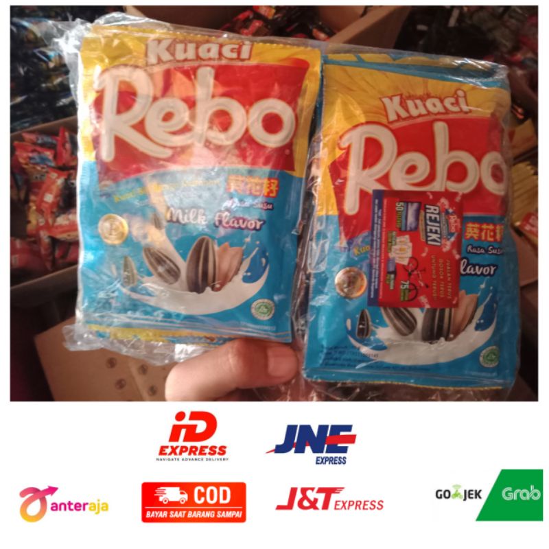 Jual Kuaci Rebo Rasa Milk Flavor 1 Pack Isi 10 Pcs | Shopee Indonesia