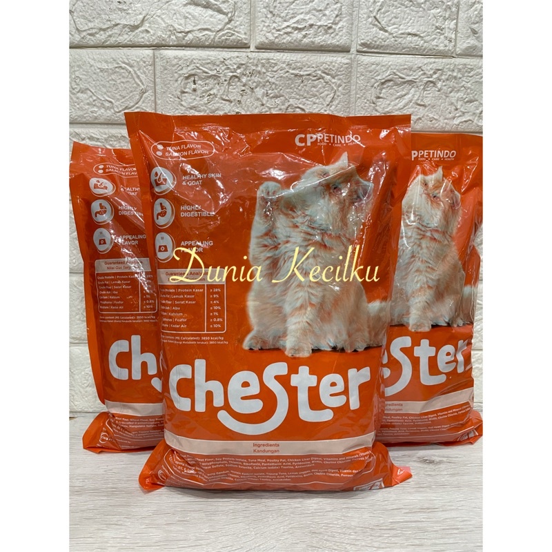 Jual Chester Cat Food Kitten Adult Rasa Tuna Freshpack (800 Gr ...