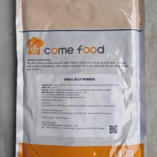 Jual grass jelly powder 1 kg Comefood / cincau hitam / cingcau instan ...