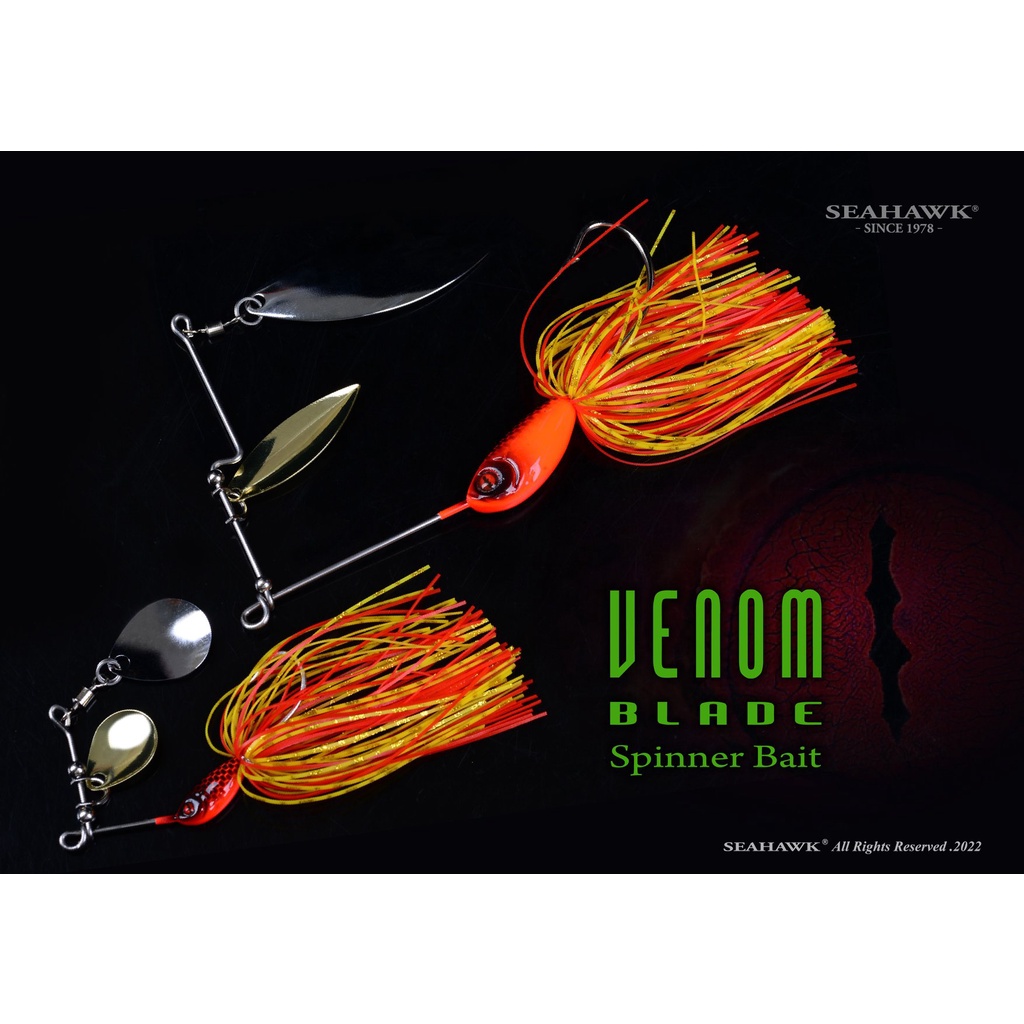 Jual SEAHAWK Umpan Casting Spinner Bait Venom Blade 11/37grm | Shopee ...
