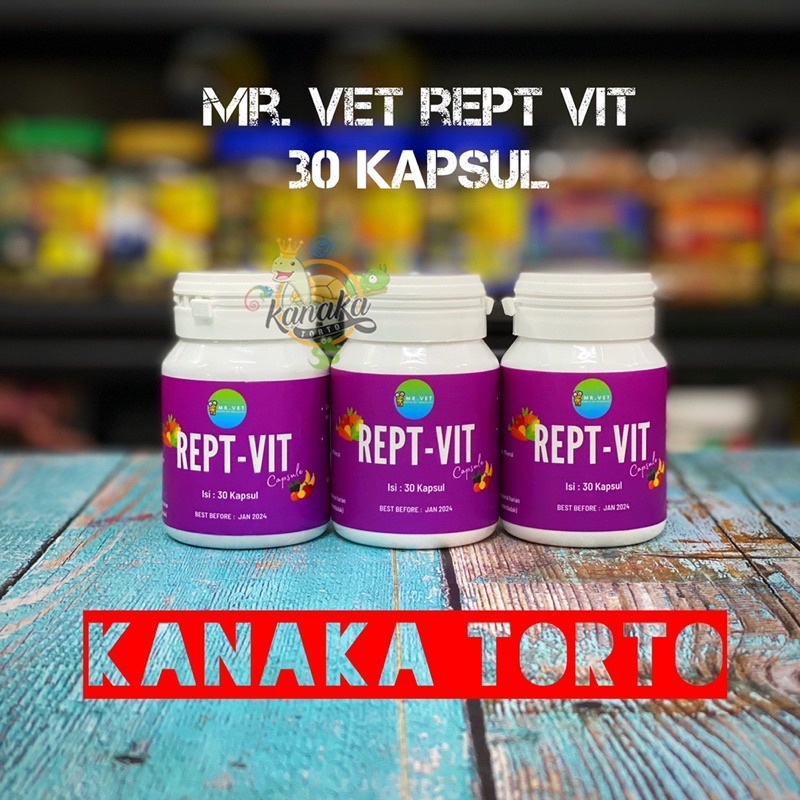 Jual Rept Vit Capsule Multivitamin Penambah Nafsu Makan Reptil Torto ...