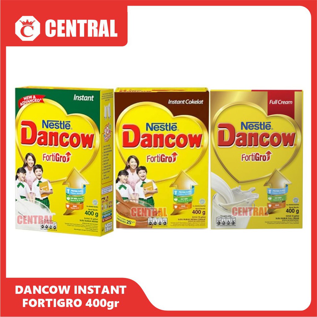 Jual DANCOW INSTANT / FORTIGRO / FULLCREAM 390Gr / 390Gr | Shopee Indonesia