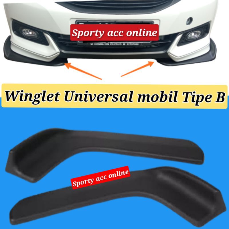 Jual Winglet mobil universal Black doff | Shopee Indonesia