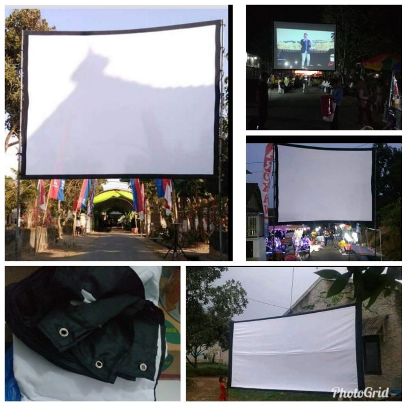 Jual layar proyektor 2x2 meter | Shopee Indonesia