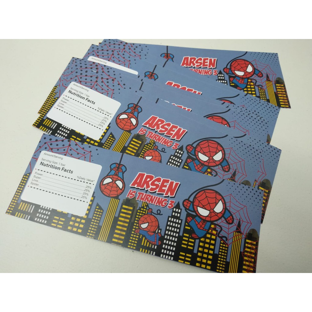 Jual Label Susu Botol Karakter Spiderman | Shopee Indonesia