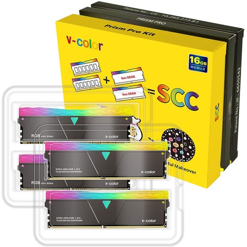 Jual Memory V-COLOR SCC KIT PRISM PRO RGB 16GB 8GBX2 DDR4 3600 | Shopee ...