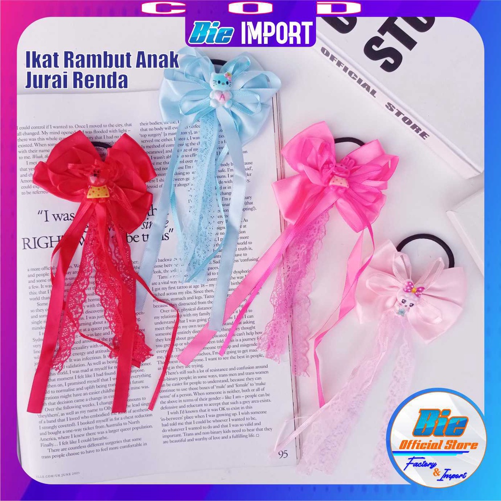 Jual Ikat Rambut Anak Pita Jurai Renda Premium Impor Best Seller ...