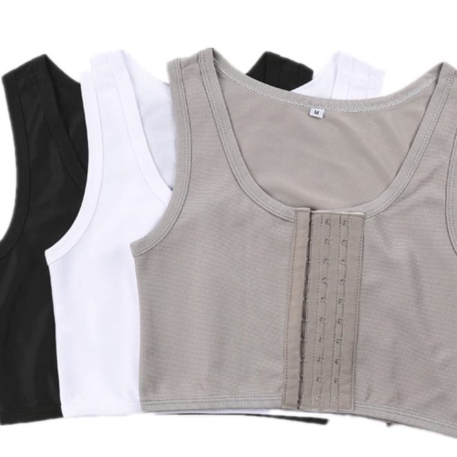 Jual Breast Binder perata dada/chest binder model kancing tengah ...