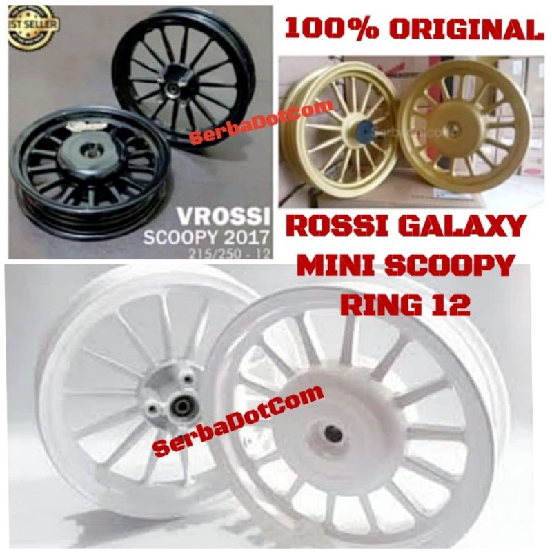Jual VELG ROSSI ROSSY SCOOPY RING 12 R12 TYPE GALAXY MINI ORIGINAL ...