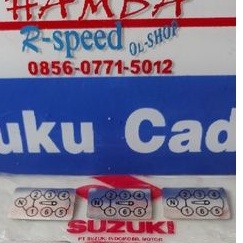 Jual stiker sticker gigi persneleng kecepatan suzuki satria 2 tak lumba ...