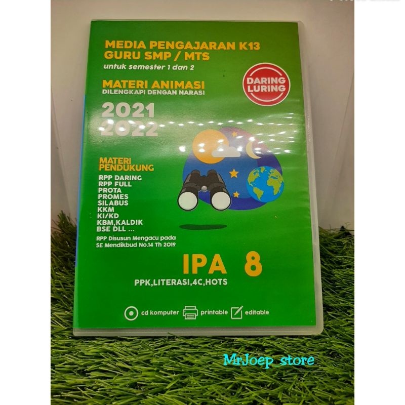Jual CD RPP 1 Lembar Daring Dan Luring K13 SMP/MTs IPA Kelas 8 plus BONUS Keren | Shopee Indonesia