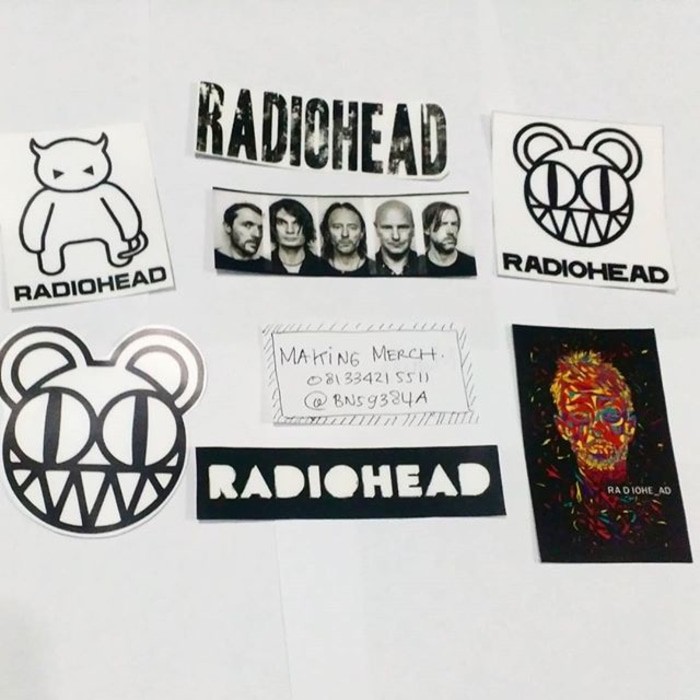 Jual STICKER BAND RADIOHEAD BAHAN VINIL | Shopee Indonesia