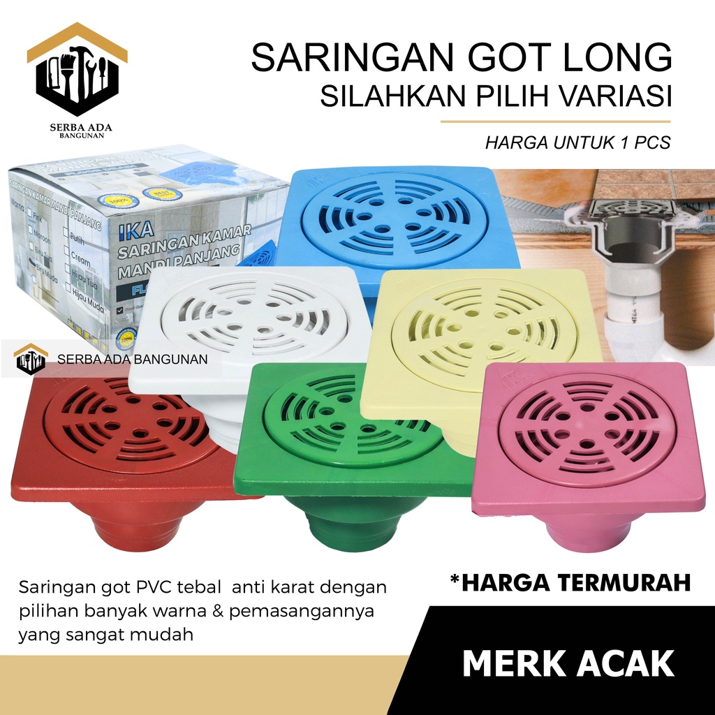 Jual Saringan Got Tebal Plastik PVC Kamar Mandi Toilet Plastic Floor ...