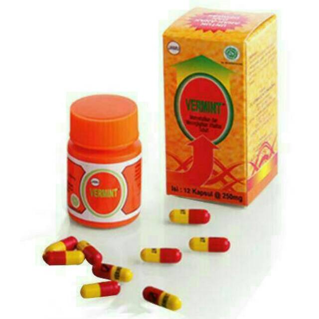 Jual VERMINT 12 KAPSUL KAPSUL CACING ORIGINAL 100GR || obat tipes ...