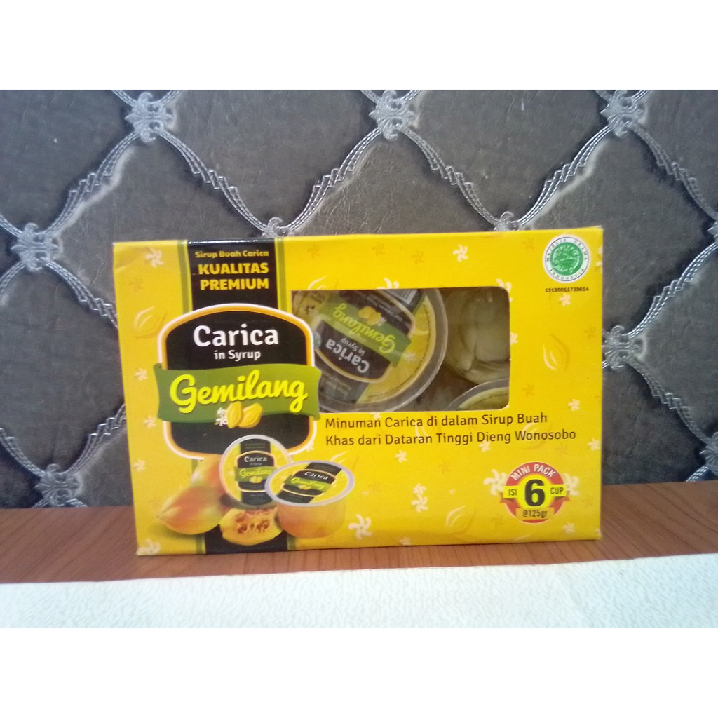 Jual CARICA IN SYRUP GEMILANG ISI 6 CUP 125gr | Shopee Indonesia