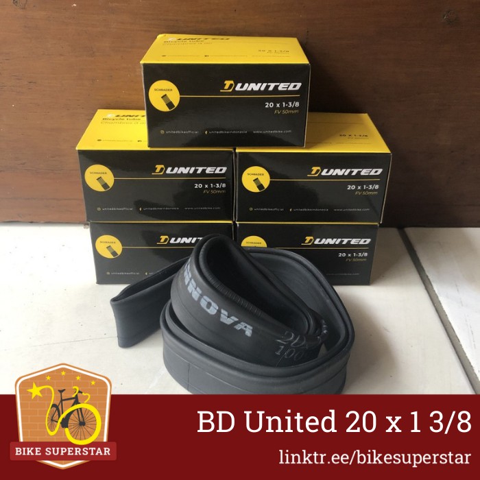Jual Ban Dalam United Innova 20 x 1 3/8 451 Pentil Presta FV 50mm 5cm | Shopee Indonesia