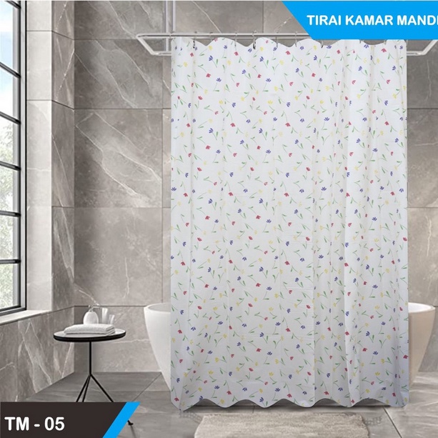 Jual 200x180cm - TIRAI KAMAR MANDI PVC - PLASTIK PEMBATAS ANTI AIR ...