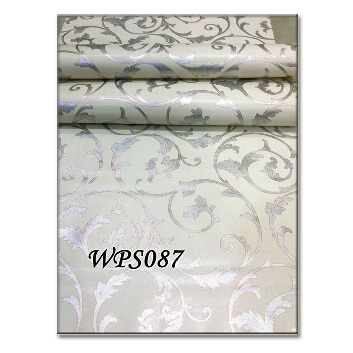 Jual METH WPS087 CREAM N SILVER VECTOR WALLPAPER STICKER 45CMX5M ...