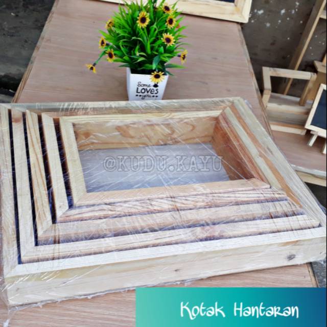 Jual Kotak hantaran/seserahan/kotak mahar/kotak kayu/box lamaran ...