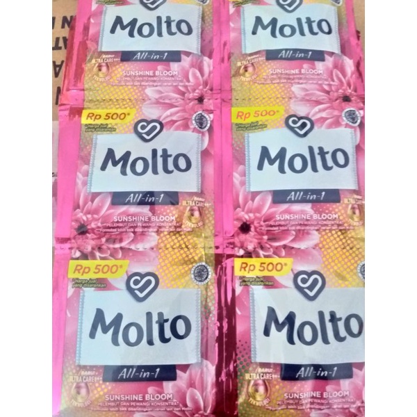 Jual Molto pewangi pakaian kemasan renteng 10ml ( isi 12 sachet ...