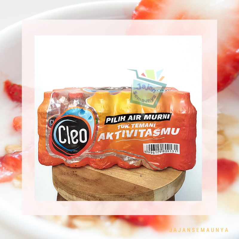 Jual Cleo botol mini 220 ml x 24 pcs (1 tray) | Shopee Indonesia