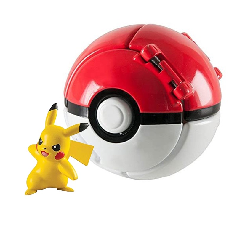 Jual Pokeball & Action Figure, Yellow Throw Poké dan N Pop Poke Ball ...