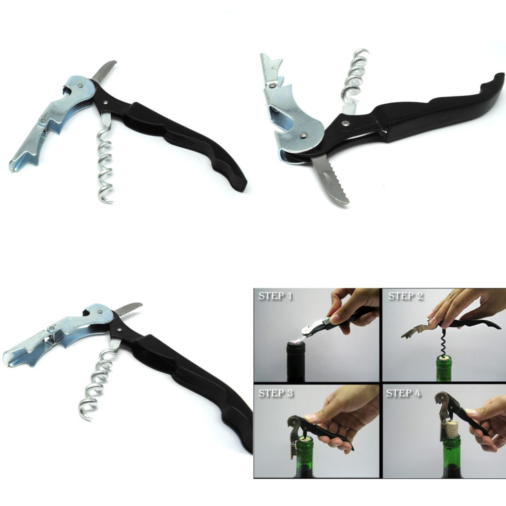 Jual KNIFEZER Pembuka Tutup Botol Wine Bottle Opener Stainless Steel ...