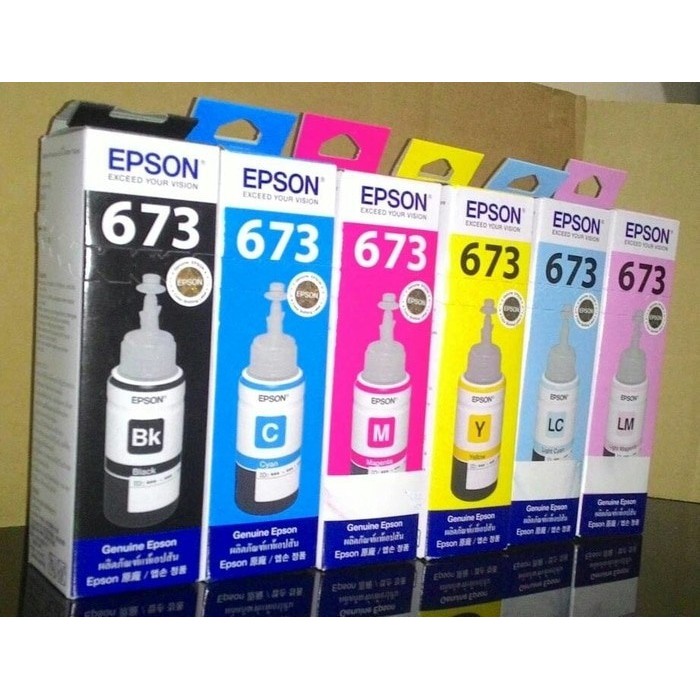 Jual TINTA EPSON L800,L1800,L805,L850 (T673 WRN) | Shopee Indonesia